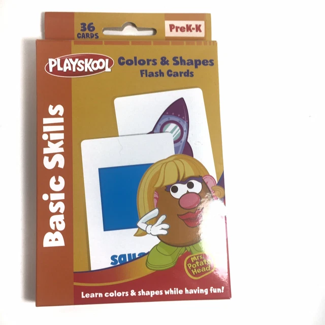 PLAYSKOOL FLASH CARDS Alphabet First Words Shapes Colors Numbers Make ...