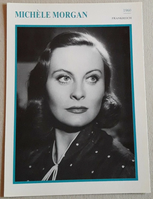 SCHAUSPIELERIN MICHELE MORGAN | Portrait | Star-Foto / Sammelbild-Karte ...