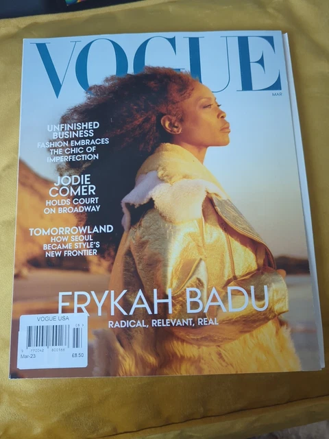 VOGUE USA MAGAZINE Erykah Badu Cover Jodie Comer Carlos Alcaraz Seoul ...