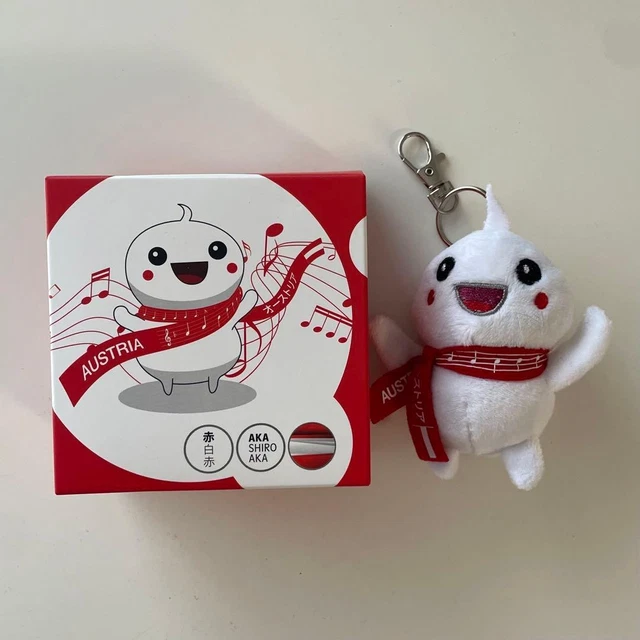 OSAKA EXPO 2025 Austria Pavilion Aka Shiro Aka Mascot Plush Keychain White £164.82 - PicClick UK