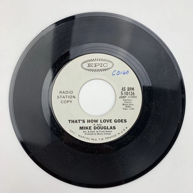 MIKE DOUGLAS WHAT Is A Square / How Love Goes Promo Record 45 RPM Vinyl ...