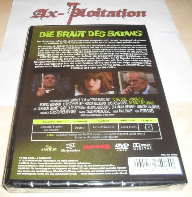 DIE BRAUT DES Satans - DVD / Christopher Lee Nastassja Kinski UNCUT OVP ...