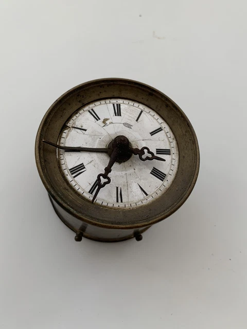 RARE ANCIENNE PENDULETTE Réveil VR Breveté Paris à balancier en très ...