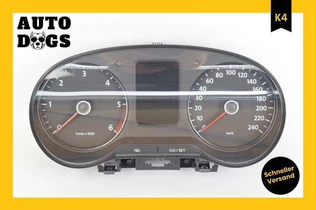 VW POLO 6R 6C speedometer instrument cluster 240KM/H shift 6R0920861J ...