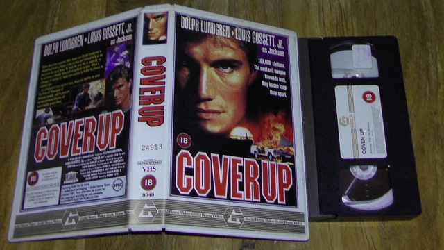 COVER UP DOLPH Lundgren VHS Video Tape Big Box Ex Rental Guild £4.99 ...