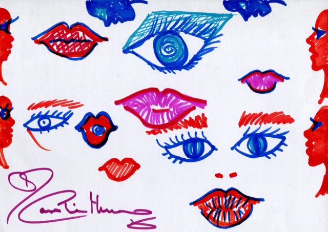 007 BOND GIRL Caroline Munro hand drawn and signed sketch No4 £40.00 ...