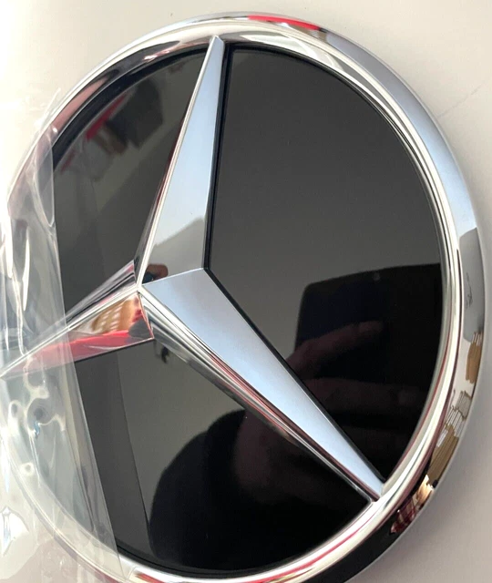 MERCEDES BENZ EMBLEM Convex Chrome Grill Star 18.5 W205 W246 W176 PN ...