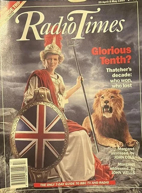 RADIO TIMES 1989 29 April 1980s TV Advertising Margaret Thatcher £1.71 ...