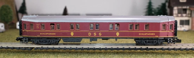 SPUR N ROCO 2259 24218 Schlafwagen "Hecht" DSG 2.Kl. Wl4ü(e)-21 4 ...