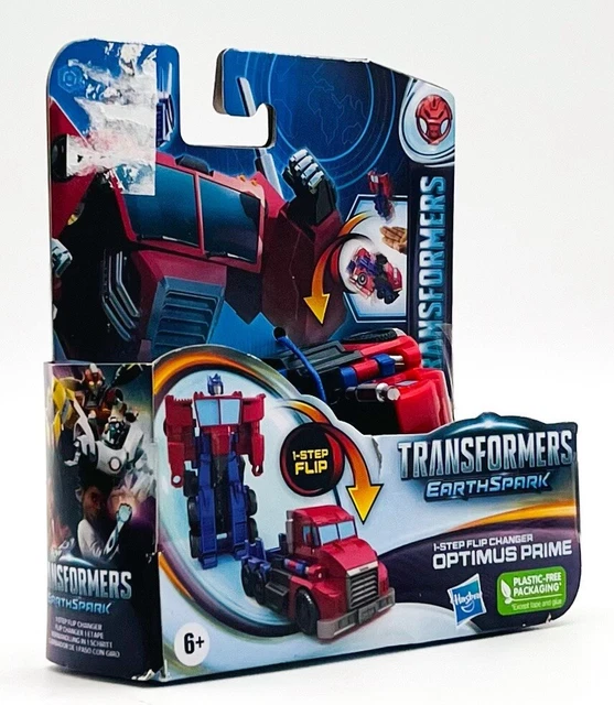 TRANSFORMERS TOYS EARTHSPARK 1-Step Flip Changer Optimus Prime Action ...