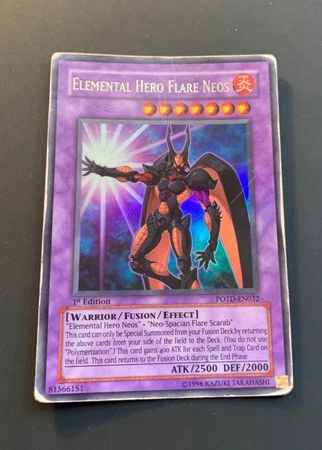 YU GI OH - Elemental Hero Flare Neos - Ultra - 1St Edition - POTD-EN032 - Played EUR 10,00 ...