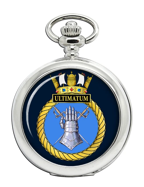 HMS ULTIMATUM, ROYAL Navy Pocket Watch EUR 54,32 - PicClick FR