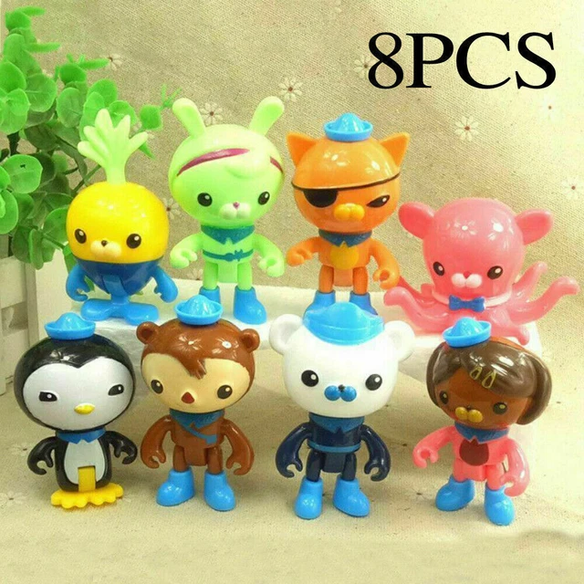 8PCS / SET The Octonauts Figures Octo Crew Pack Playset Action Figure ...