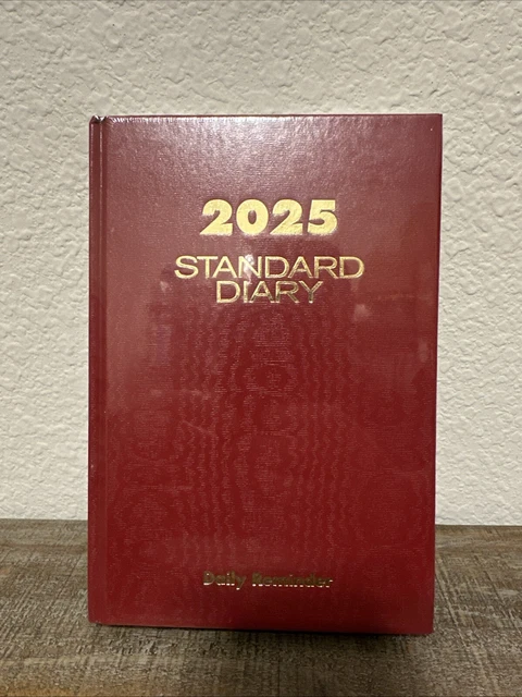 AT-A-GLANCE SD3871325 STANDARD Diary 2025 Daily Reminder, Red, 5 3/4" x ...