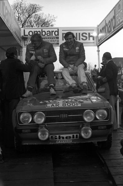 ROGER CLARK & Tony Mason, Ford Escort RS1800 WRC RAC Rally 1975 Old ...