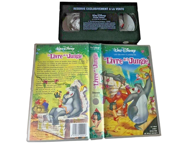 ANCIENNE CASSETTE VHS Magnétoscope Film Dessin Anime Le Livre De La ...