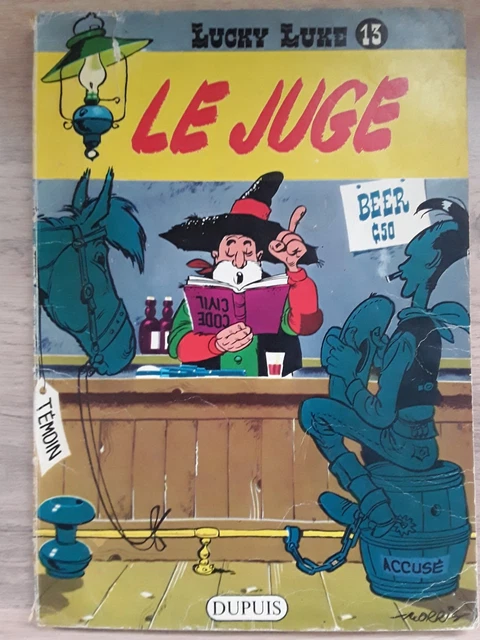 BD-LUCKY LUKE-13-LE JUGE-MORRIS-DUPUIS-1972 EUR 4,00 - PicClick FR