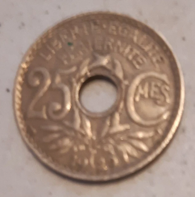 PIÈCE DE MONNAIE cupronickel 25 centimes - 1929 EUR 2,00 - PicClick FR