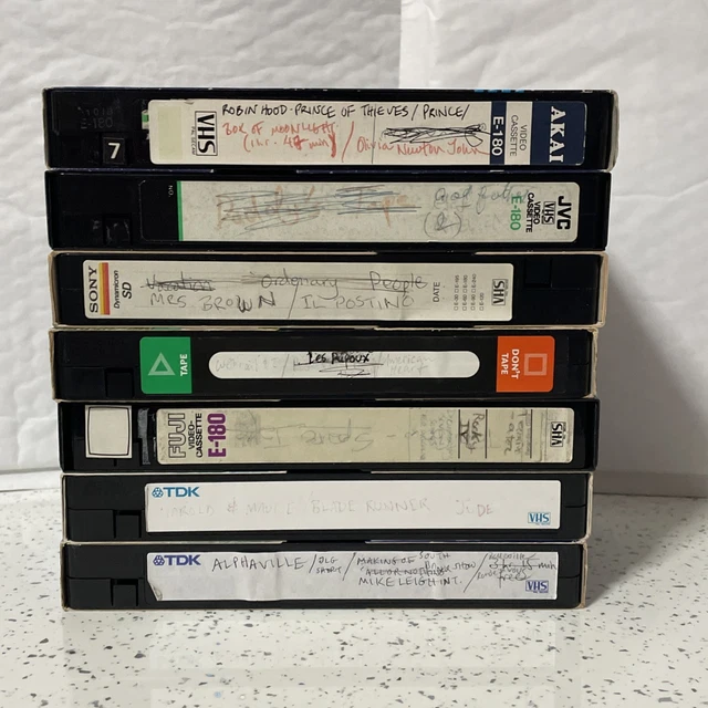 VHS VIDEO TAPES Job lot Used 7 In Total. Different Brands £10.75 ...