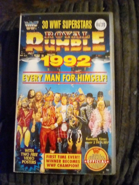 WWF ROYAL RUMBLE 1992. Vhs. siver vision wf100 £1.75 - PicClick UK