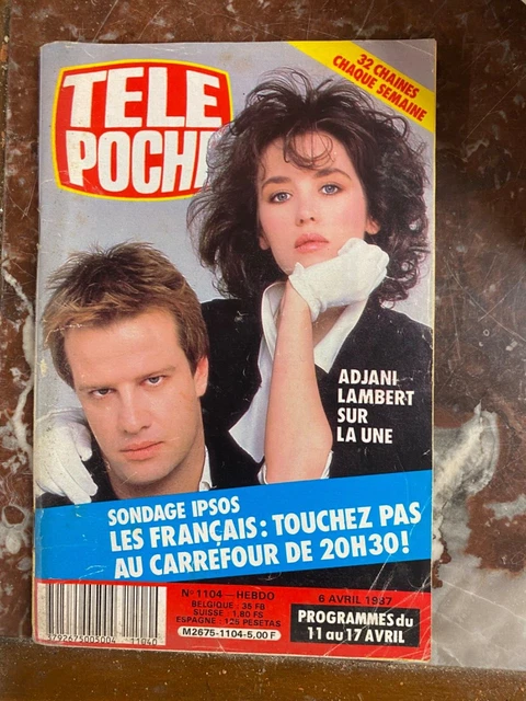REVUE TÉLÉ POCHE 1987 N°1104 Isabelle Adjani Christopher Lambert EUR 10,00 - PicClick FR