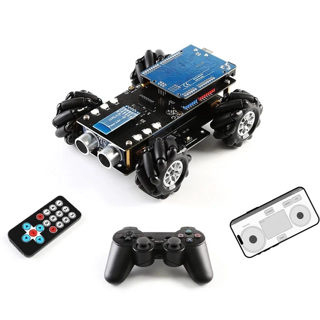 SMART ROBOT STARTER Kit For Arduino Programming Mecanum Wheel Chassis ...