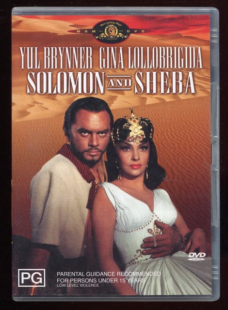 Solomon And Sheba Gina Lollobrigida Yul Brynner Dvd Region 4 1000
