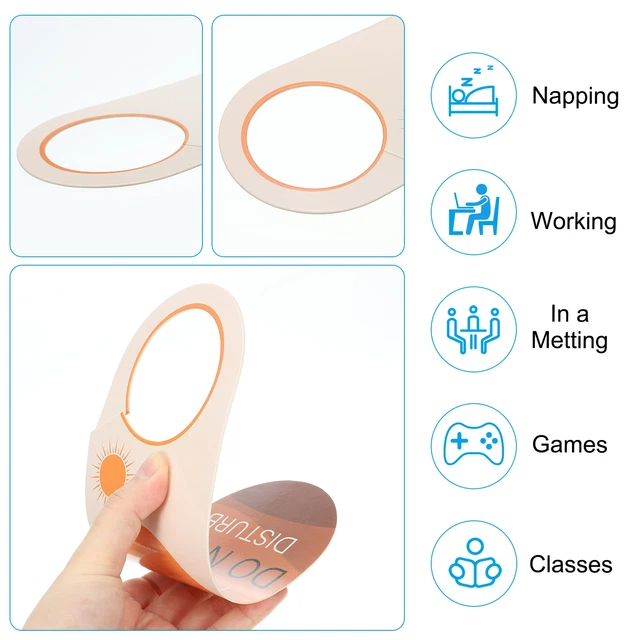 4 PCS 9X3.5 Inch Do Not Disturb Door Hanger Sign Double Sided Hanging ...