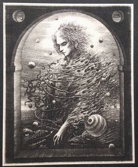 SOICHI BANDO COPPERPLATE print from Kunio Ogawa's "The One Who Crawls ...