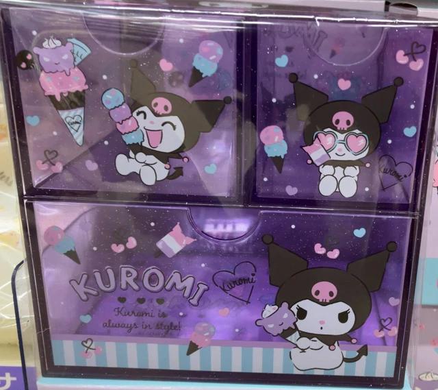 SANRIO CHARACTER KUROMI Chest Storage Box Desktop Accessory Case New ...