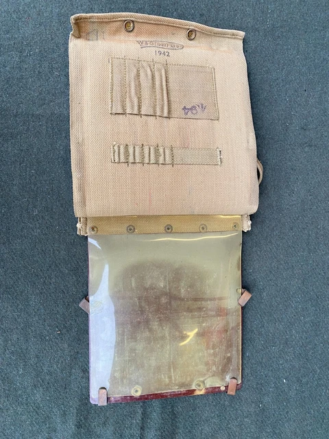 ORIGINAL WW2 BRITISH Army 1937 Pattern Webbing MK I Map Case - 1942 ...