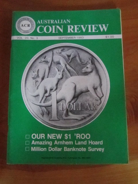 MAGAZINE AUSTRALIAN COIN Review September 1983 Vol. 20 No. 3 *Great ...