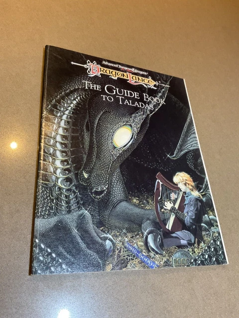 ADVANCED DUNGEONS & Dragons Dragonlance The Guide Book to Taladas 1989 ...