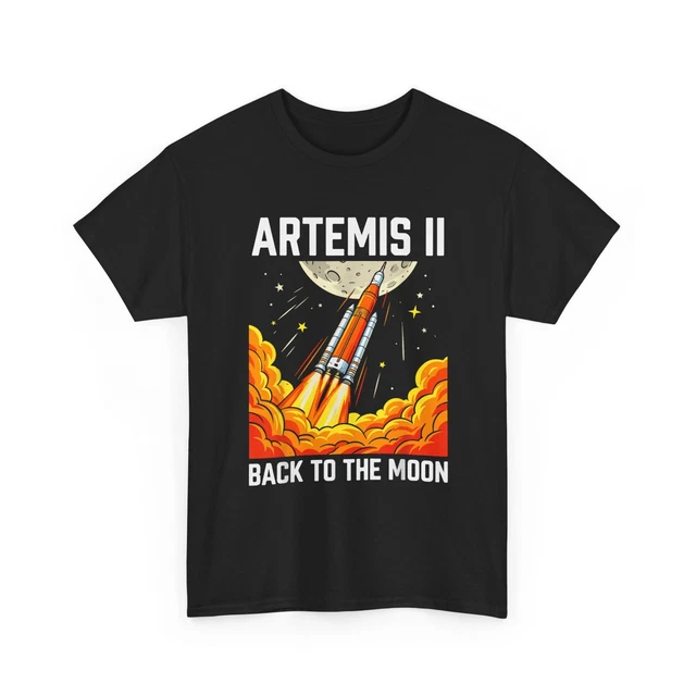 ARTEMIS II SHIRT, Artemis II Back to the Moon Rocket Launch Space T ...