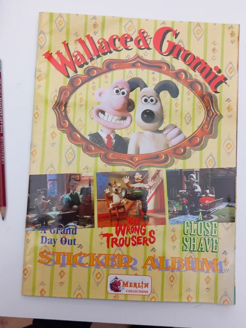 WALLACE & GROMIT Sticker Album Merlin Collections 1995/6 With 90 Extra ...