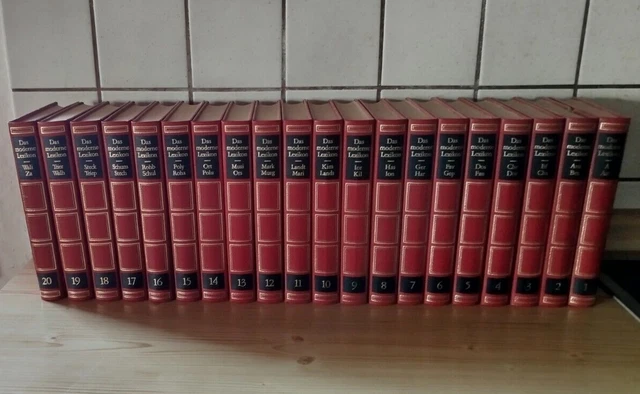 DAS MODERNE LEXIKON 20 Bände vom Bertelsmann-Verlag EUR 10,00 - PicClick DE