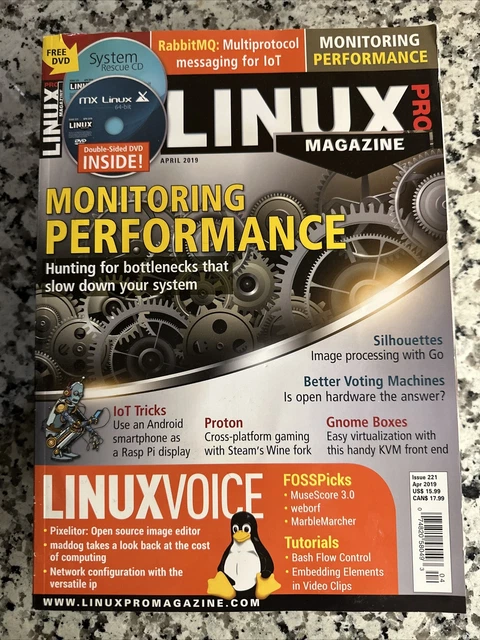 LINUX PRO MAGAZINE Issue 221 April 2019 with DVD - Monitoring ...