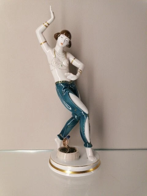 ROSENTHAL SALAMBO FIGUR G. Oppel farbig Gold 1.Wahl 27cm Mod. K956 EUR ...