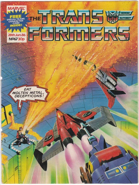 TRANSFORMERS #67; GD, Marvel UK 1986; Comic Comics, Smelting Pool £13. ...