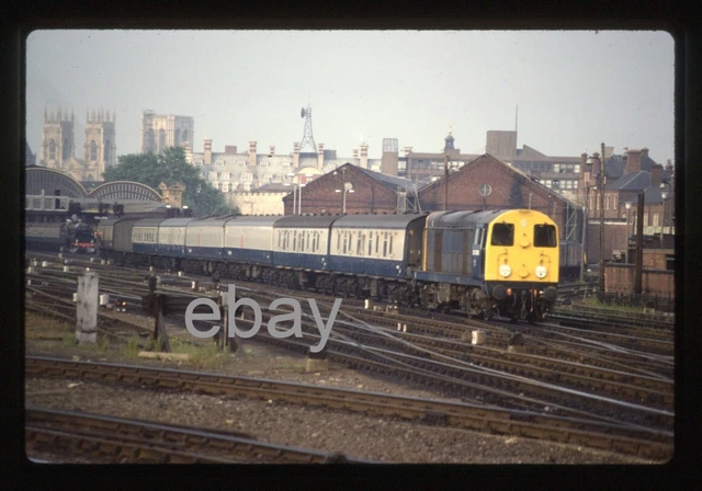 ORIGINAL 35MM slide - Class 20 - 20035 w/ parcels at York (Sir Lamiel ...