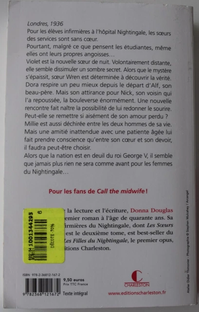 LES SOEURS DU NIGHTINGALE par Donna DOUGLAS roman édition 2015 EUR 2,00 ...