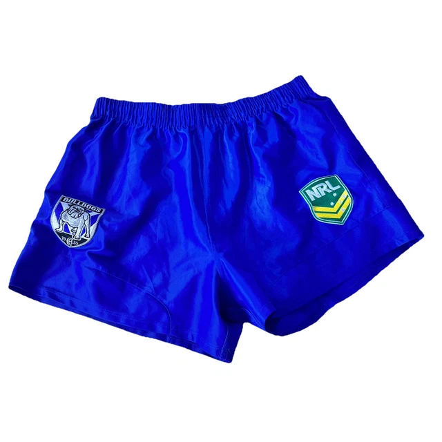 NRL CANTERBURY BULLDOGS Home ISC Footy Shorts Mens Medium Blue Rugby ...