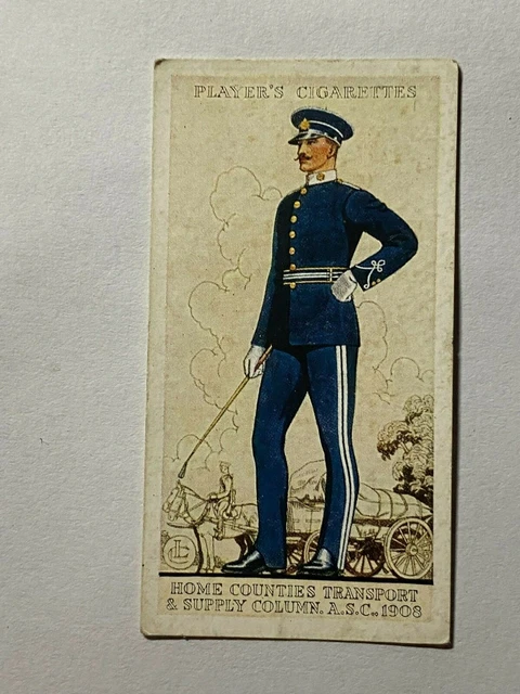 CIGARETTE CARD - Players Uniforms Territorial Army #23 Home Counties ...