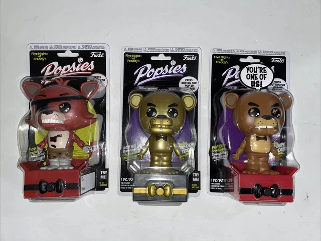 FUNKO POPSIES FIVE Nights At Freddy's FOXY FREDDY Gold FAZBEAR (9) EUR ...