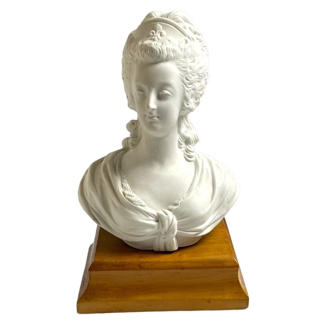 BUSTE DE MARIE Antoinette En Biscuit Hauteur 30 Cm EUR 180,00 - PicClick FR