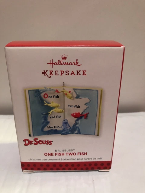 HALLMARK DR. SEUSS One Fish Two Fish Red Fish Blue Fish 2013 Ornament £ ...