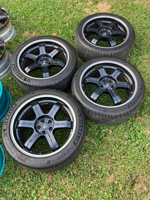 NISSAN GTR BLACK Edition Wheels. OEM Rays Eng Forged Lightweight Track ...