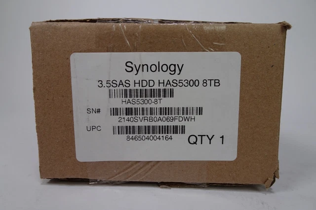 SYNOLOGY 8 TB Hard Drive - 3.5" Internal - SAS (12Gb-s SAS) - HAS5300-8T $295.00 - PicClick CA