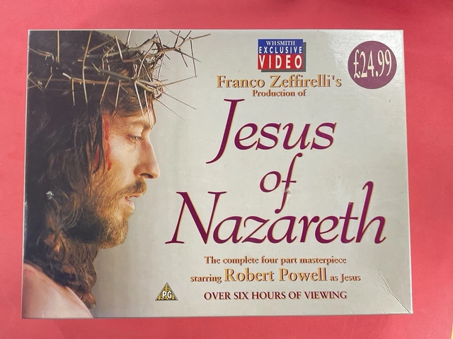 JESUS OF NAZARETH VHS Film Robert Powell Six Hours Long Collectors ...
