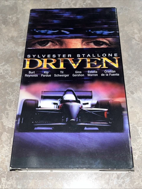 DRIVEN VHS TAPE Sylvester Stallone Burt Reynolds Action Racing **TESTED ...